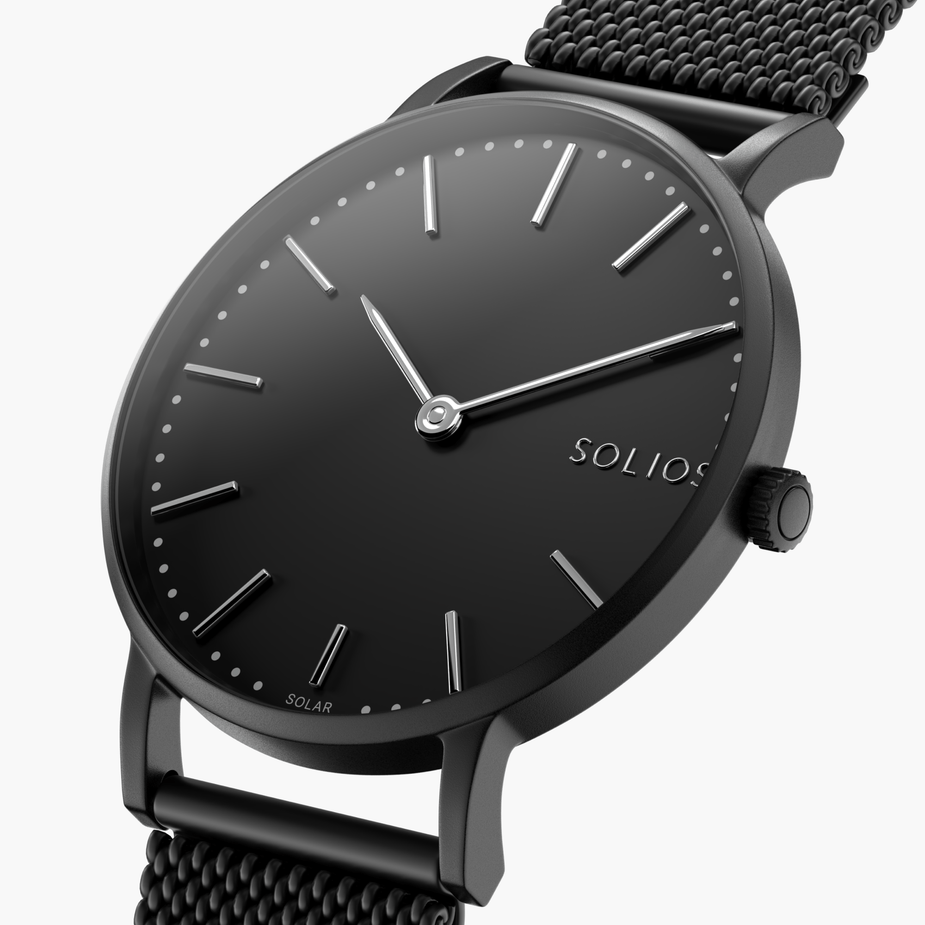 The Solar Black – Solios Watches