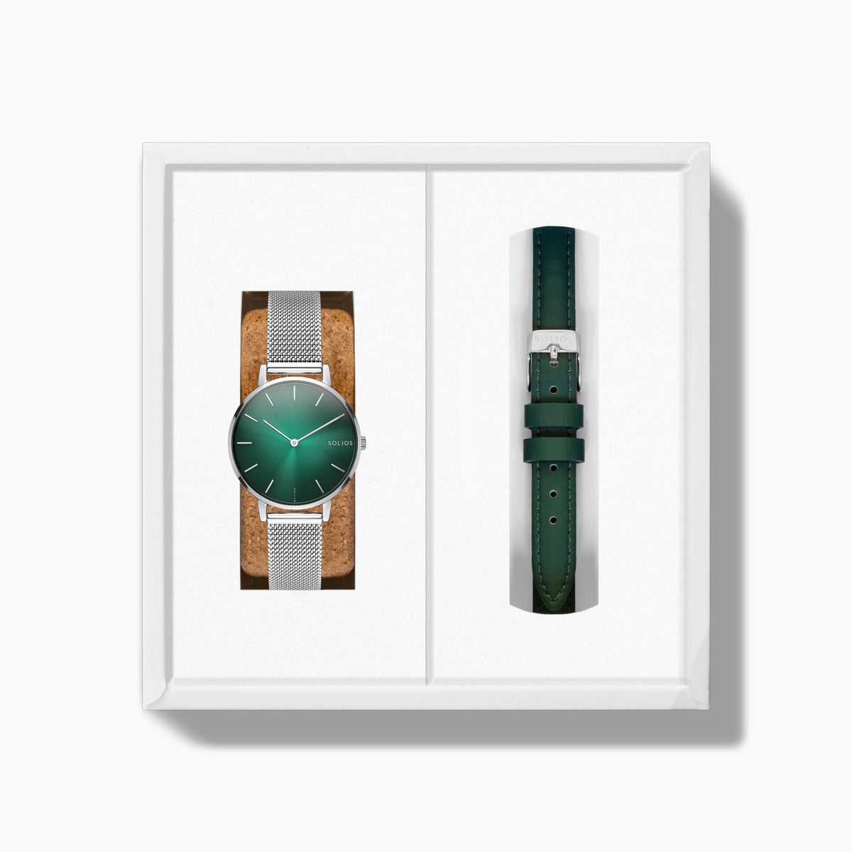 The Rainforest Mini Bundle | Green Dial - Silver Case – Solios Watches